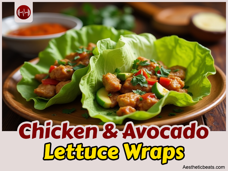 Chicken & Avocado Lettuce Wraps - aestheticbeats