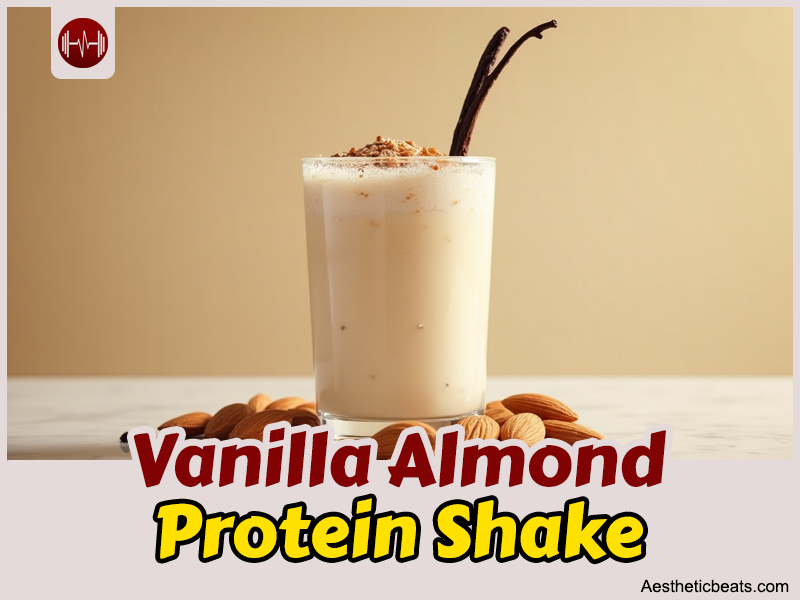 Vanilla Almond Protein Shake - aestheticbeats