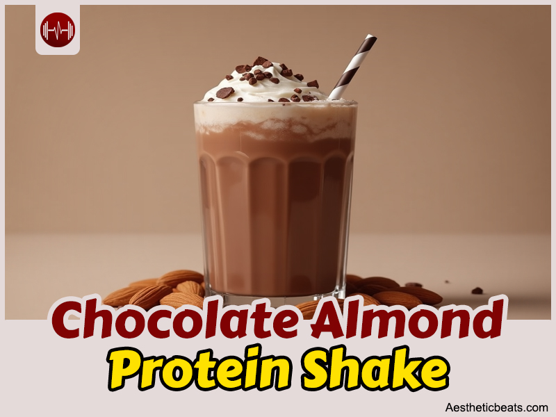 Chocolate Almond Protein Shake - aestheticbeats